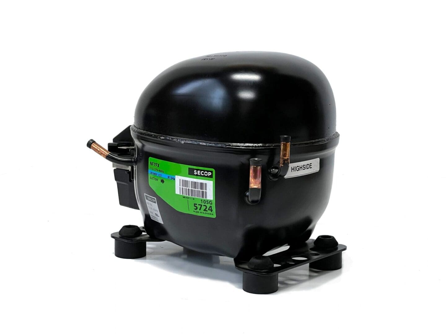 NF7FX - Secop/Danfoss 1/5+ HP Refrigeration Compressor - R-134A - Coldparts NF7FX - Secop/Danfoss 1/5+ HP Refrigeration Compressor - R-134A - Coldparts