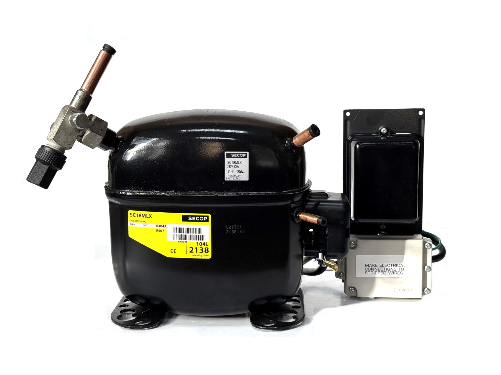 SC18MLX - Danfoss 3/4 HP Refrigeration Compressor w/Valve - Medium Temp ...